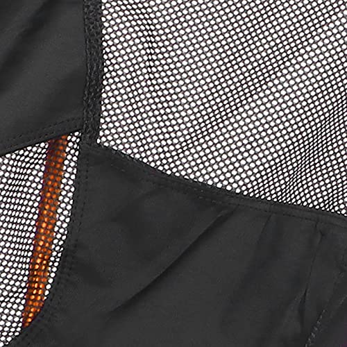 Aluminum Alloy Portable Chair, Compact Outdoor Chair Nylon Mesh Aluminum Frame Small After Folding Simple Operation for Camping(Orange)