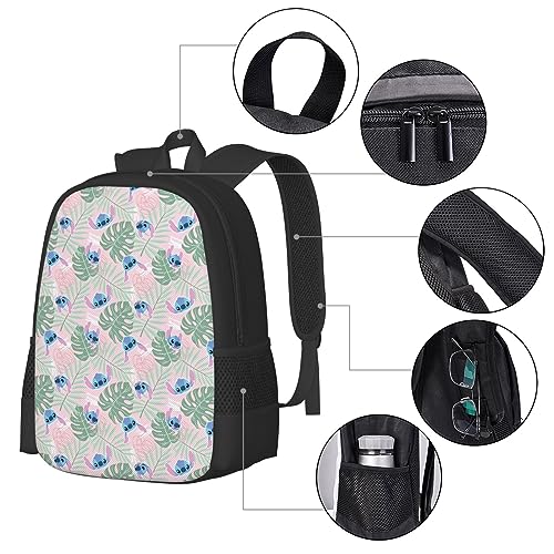 Stitch Backpack Cartoon Anime Cute Merchandise Unisex Bag Unisex Stitch Laptop Backpack