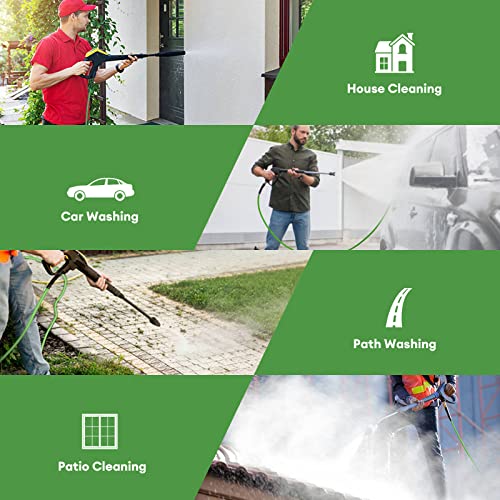 Pressure Washer Hose 50 FT 1/4" Kink Resistant Power Washer Hose M22-14mm Pressure Washer Replacement Hose 3600 PSI Universal Electric Power Wash Hose for Replacement