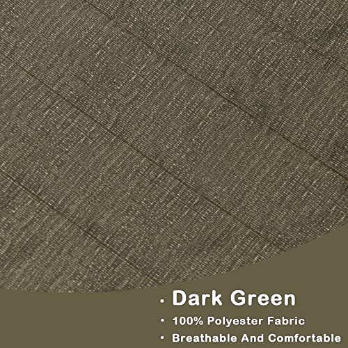 SUNNY GUARD 12.8 FT Hammock with Stand 2 Person Heavy Duty,Quilted Fabric Wood Spreader Bars,Stands & Accessories,for Indoor/Outdoor Patio Dark Green(450 lb Capacity…