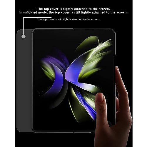 EKSED Case for Samsung Galaxy Z Fold 5, with S-Pen Holder, Luxury Flip Plating Glass Crystal Hybrid Leather 360-degree All-Inclusive Cover,#10