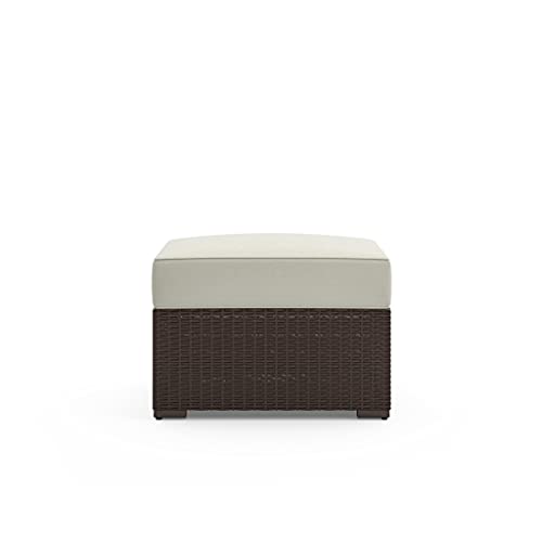 Homestyles 6800-90 Palm Springs Outdoor Ottoman, 1 Seat, Beige