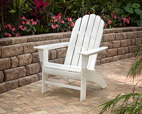 POLYWOOD AD600 Vineyard Curveback Adirondack Chair, Teak