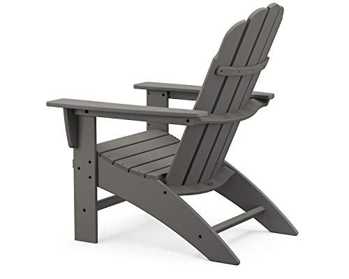 POLYWOOD AD600 Vineyard Curveback Adirondack Chair, Teak