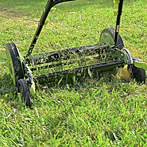 Sun Joe MJ504M Manual Reel Mower without Grass Catcher, 16"