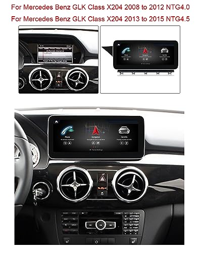 Android 12 Car Stereo GPS Sat Nav for Mercedes Benz GLK Class X204 Touchscreen Multimedia Player Support WiFi Bluetooth Mirror Link TPMS CarPlay SWC