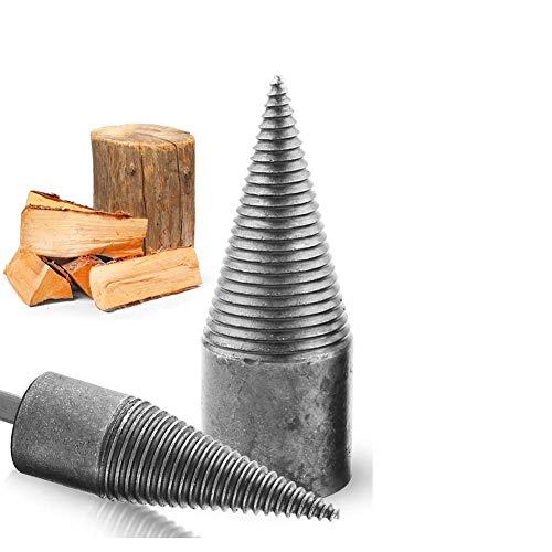 Wood Log Splitter Wood Splitter Drill,Heavy Duty Drill Screw Cone,Portable Wood Cut Tool for Hand Drill Stick (Square Shank)