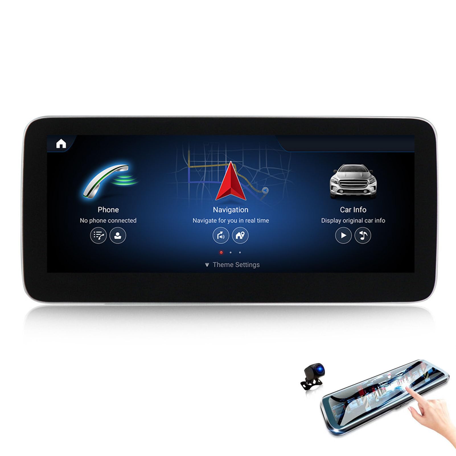 Android 12 Car Stereo GPS Sat Nav for Mercedes-Benz A-Class W176 GLA CLA X156 C117 Touchscreen Multimedia Player Mirror Link TPMS CarPlay SWC
