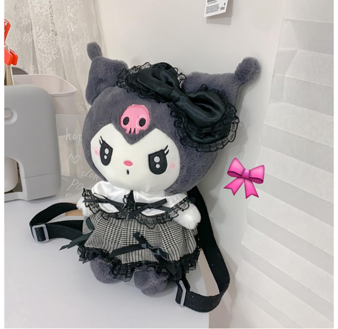 Mxcostume Cute Cartoon Plush Kuromi Backpack Anime Kawaii Bag (Style-4), One Szie