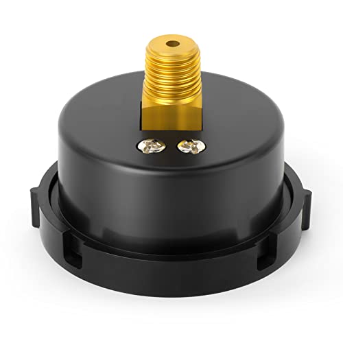 MEANLIN MEASURE 0~60Psi Plastic Frame 1/4" NPT Start and Clean Filter Pressure Gauge,Suitable for Swimming Pool, spa, Aquarium,Center Back Mount