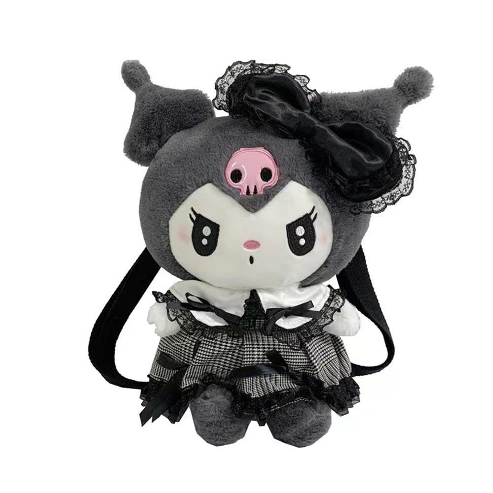 Mxcostume Cute Cartoon Plush Kuromi Backpack Anime Kawaii Bag (Style-4), One Szie