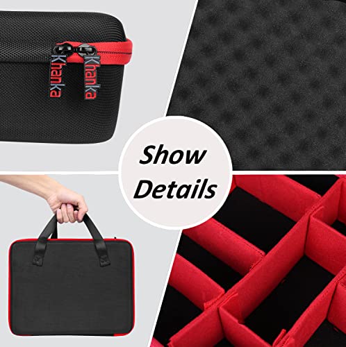Khanka Hard Battery Storage Box Holder, Carrying Case Replacement for Craftsman 12V/19.2V/20V Max Lithium Ion Battery and Charger - Holds V20 20V 2.0/3.0/4.0/5.0/6.0/6.5/9.0-Ah Battery,(Case Only)