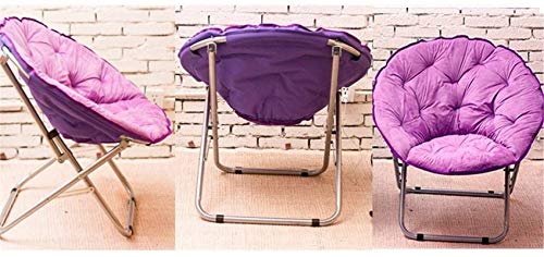 XZGDEN Lightweight Moon Chair/Lounger Chair/Lunch Break fold Chair/backrest Chair/Sun Chair Single (Color : Khaki)