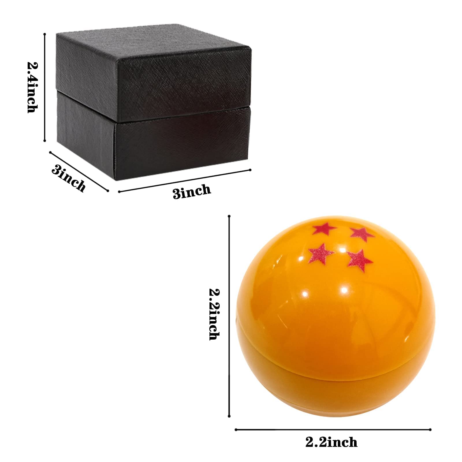 Qucovba Anime Grinder - 2.2 inch 3 Pieces, Yellow
