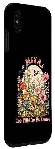 iPhone XS Max MIYA Name Cute Retro Girls Wildflower MIYA Name Case