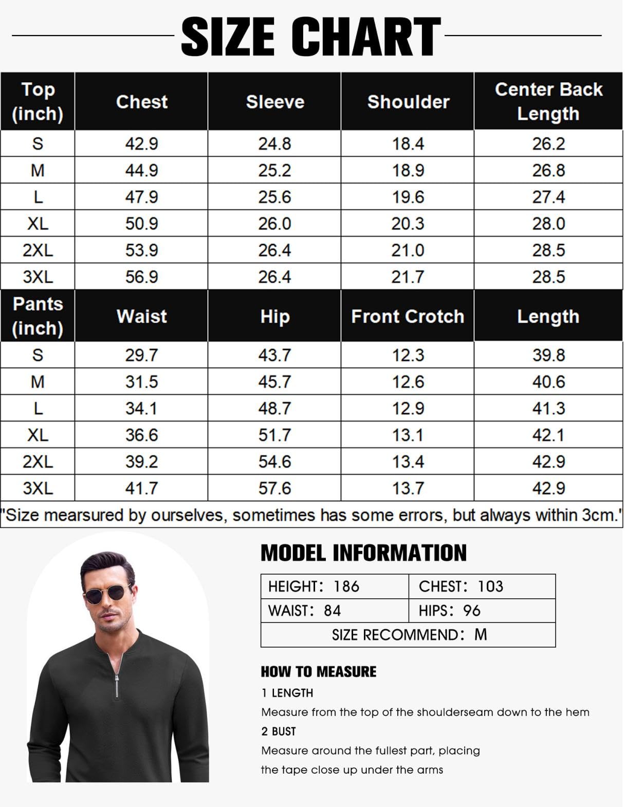 COOFANDY Men's Tracksuit 2 Piece Set Quarter Zip Polo Sweatsuit Athletic Long Sleeve Casual Sports Outfits Running Blue