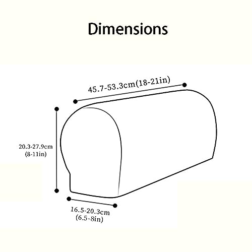 2 PCS Sofa Armrest Covers, Jacquard Stretch Armrest Covers, Non Slip Furniture Protector, Durable Chair Arm Protectors for Sofa, Armchair, Couches, Recliner