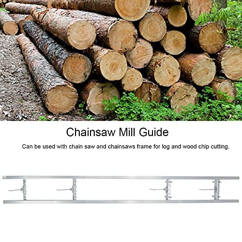 Chainsaw Mill, Portable 14Inch to 36Inch Guide Bar Chainsaw Milling Planking Milling Wood Lumber Cutting Sawmill, with 9Ft Rail Mill Guide System