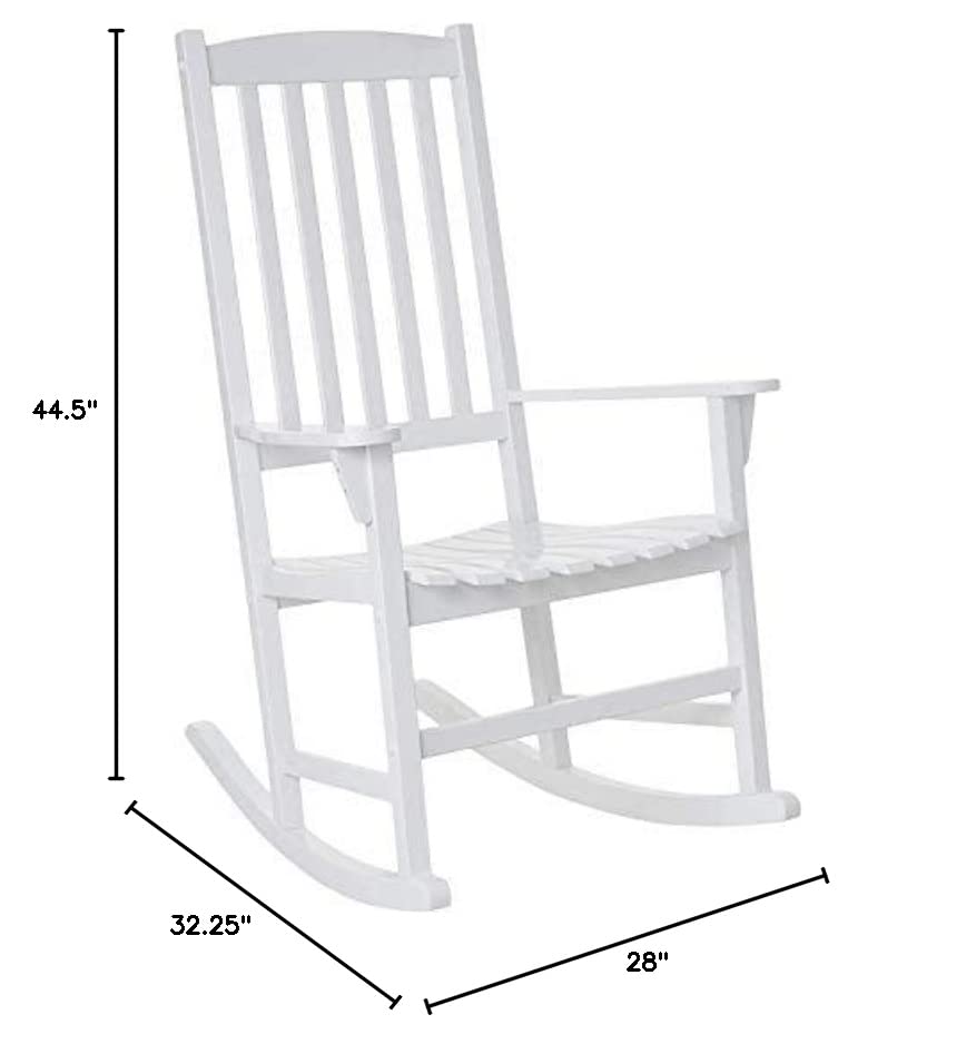 Cambridge Casual Bentley Porch Rocking Chair, Cream White