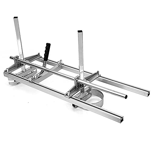 Chainsaw Mill, Portable 14Inch to 36Inch Guide Bar Chainsaw Milling Planking Milling Wood Lumber Cutting Sawmill, with 9Ft Rail Mill Guide System