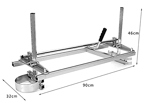Chainsaw Mill, Portable 14Inch to 36Inch Guide Bar Chainsaw Milling Planking Milling Wood Lumber Cutting Sawmill, with 9Ft Rail Mill Guide System