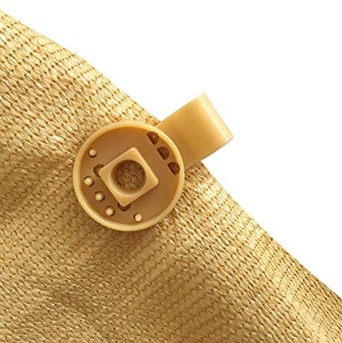 Shatex Shade Cloth Clips UV Resistant Shade Fabric Clips Wheat Shade Fabric Accessories 24 Pack