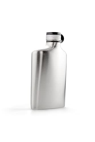 GSI Outdoors - Glacier Stainless Hip Flask for Camping, BBQ, Backpacking, Travel and Festivals - 8 oz.