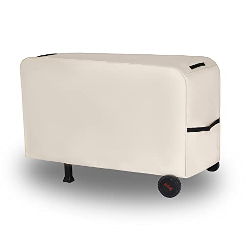 Outdoor Dining Cart Cover for Feasto Three-Shelf Movable Dining Cart Prep Table, Heavy Duty Waterproof Cover for Feasto Dining Cart, Beige (L50.4β x W23.6β x H28.7β)