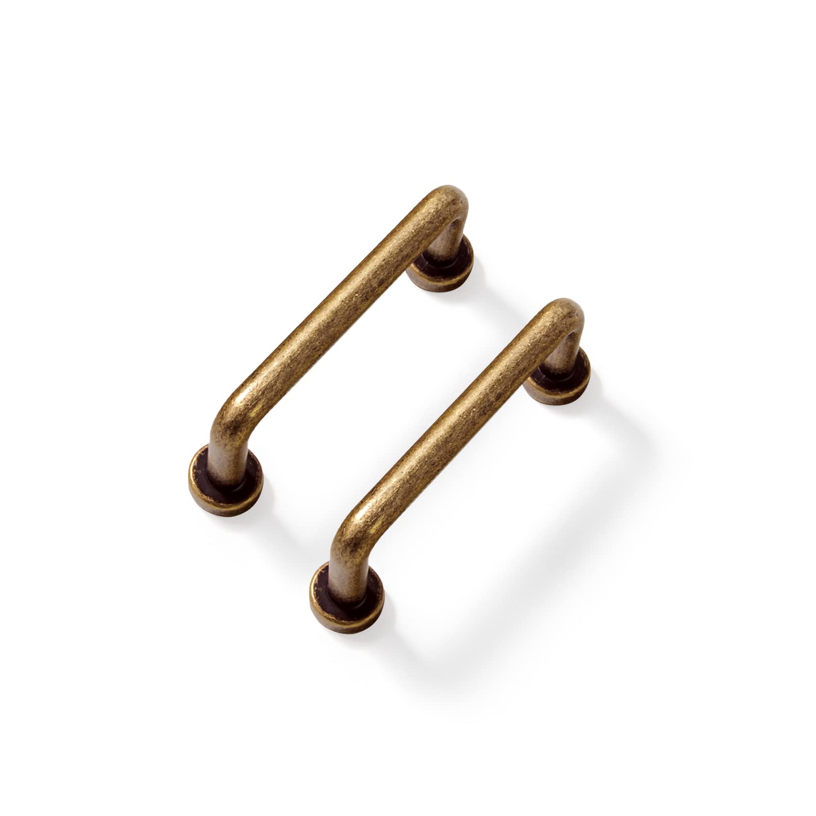 Yanxia Set of 24, 3 Inches Center to Center SleekTouch Antique Brass Cabinet Pulls - Contemporary Handles for Kitchen and Bathroom Cabinets Zinc Alloy Made Hardware
