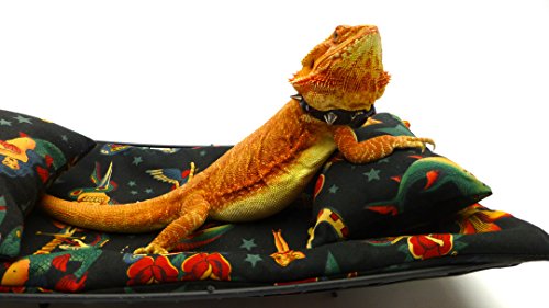 Chaise Lounge for Bearded Dragons, Vintage Tattoos Fabric
