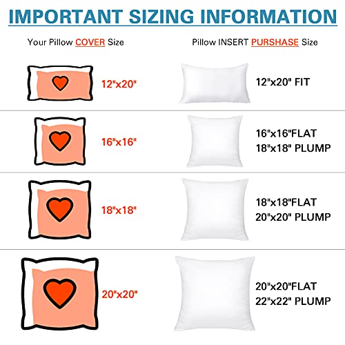 OTOSTAR Premium Outdoor Waterproof Pillow Insert Water Resistant Throw Pillow Insert 12x20 Inch Fluffy Pillow Stuffer Decorative Throw Pillow for Couch Sham Cushion Stuffer Patio Furniture (1 Pack)