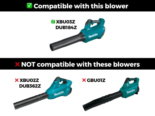 Stubby Nozzle Co. STUBBY Car Drying Nozzle for Makita 18V LXT Leaf Blowers (XBU03Z and DUB184Z)