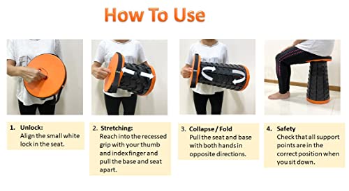 Multipurpose Folding Telescopic Stool