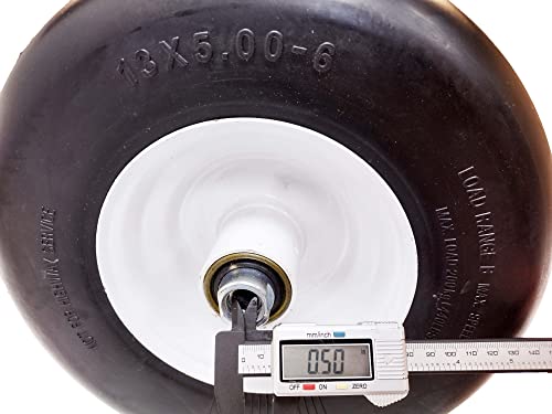 2 Pack 13x5x6 White No Flat Front Solid Tire Puncture Proof Fits Exmark Fits Toro mowers Matching The Following part Numbers 109-126 - 103-351 - 126-5360 1-633582 1-633002