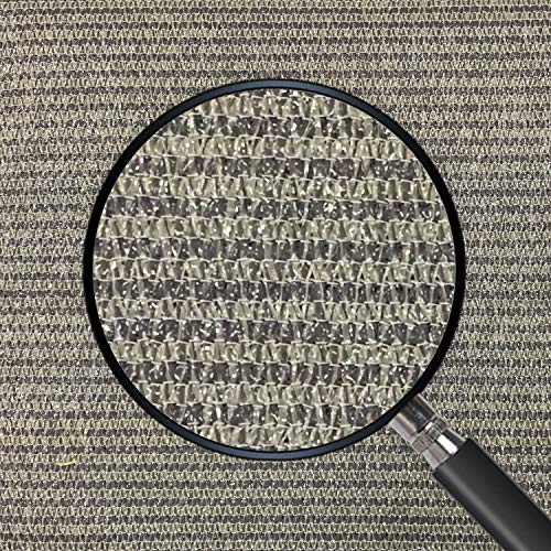 SUNNY GUARD 3'x10' Brown Grey Balcony Privacy Screen Fence Apartments Railing Cover Heavy Duty Mesh Windscreen for Outdoor,Backyard,Patio,Deck Privacy