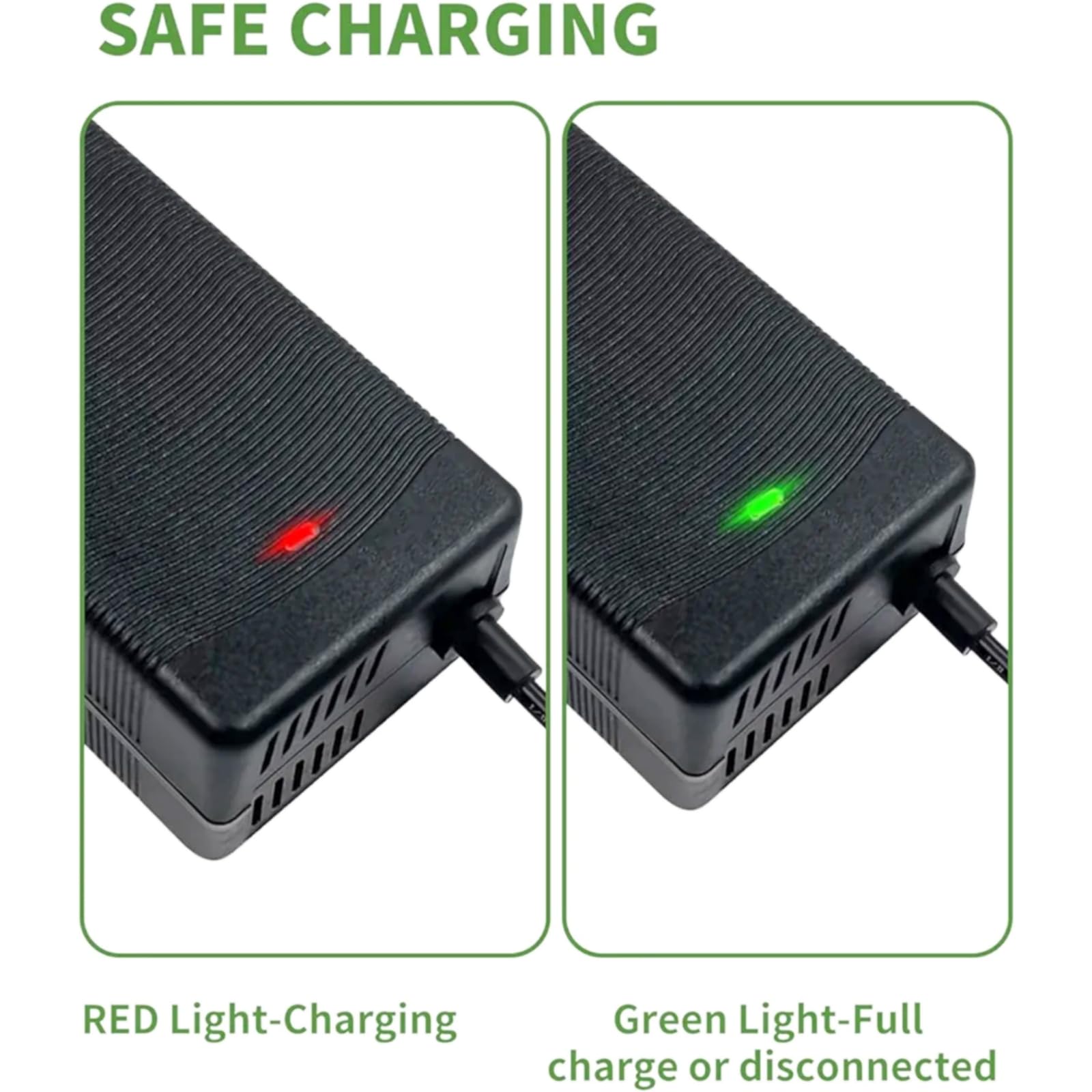 HERISKEER 54.6V 2A Electric Bike Charger for 48V Lithium Battery Rad Power eBikes, Lectric XP, Jasion eb7, Himiway Cruiser, Aventon Pace 500/ Level, Ecotric Seagull/Bison and More