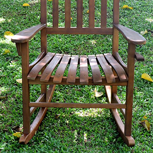 Merry Products MPG-PT41110 Rocking Chair, northbeam Natural Stained Traditional Rocker