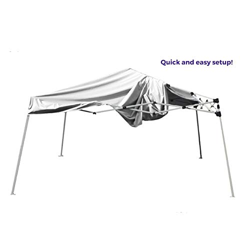 Impact Canopy 040000001 Slant Leg Canopy, 10' x 10', White-No Sidewall