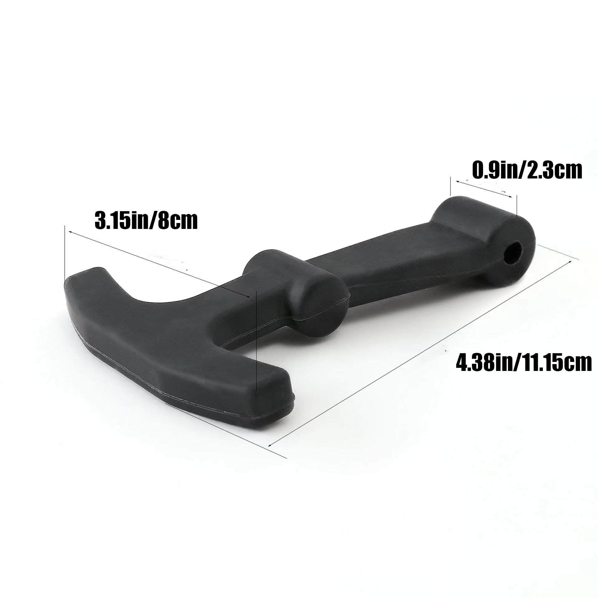 Tgpiao Replacement Lid Latches Compatible with Yeti Tundra & Roadie Cooler and Other Related CoolersDurable Rubber T-Latch Design, 2 Pack,Black