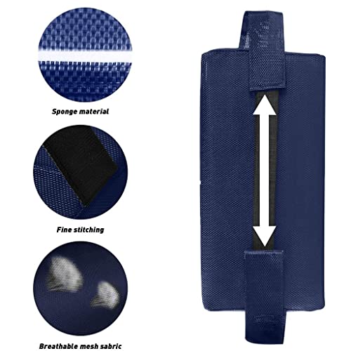 freneci Soft Pillow Cushion Headrest Headrest Cushion with Elastic Band for Chairs - Black+Gray