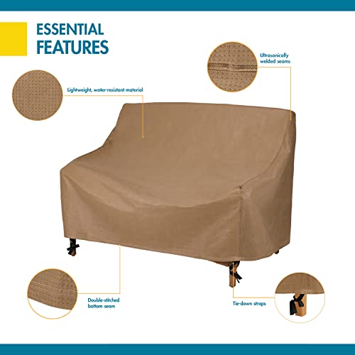Duck Covers Essential Water-Resistant 62 Inch Patio Loveseat Cover, Patio Furniture Covers
