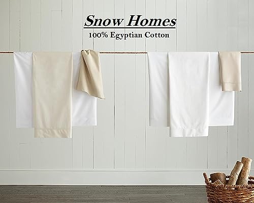 snowhomes 4-Pcs Bed sheets-800-Thread Count 100% Egyptian Cotton Bedding Set Lavender Full Size Sheets, Long Staple Cotton Fitted Sheet with Pillowcase, Fits Mattress Upto 15" Deep Pockets