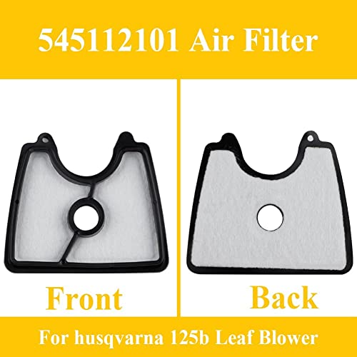 HUZTL 125B Carburetor 545112101 Air Filter kit for Husqvarna 125B 125BX 125BVX 545081811 590460102 581798001 Handheld Leaf Blower Jonsered B2126 BV2126 C1Q-W37 Carb Engine