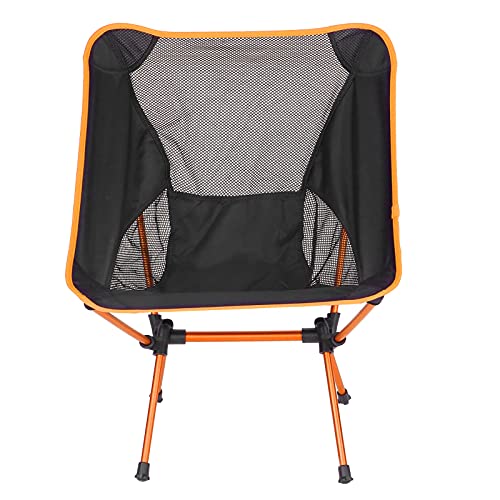 Portable Chair, Convenient to Carry Outdoor Camping Chair Small After Folding for Other Outdoor Activities(Orange)