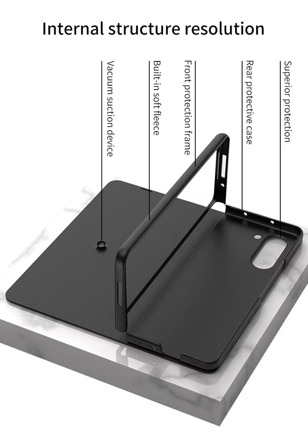 XIMAND for Samsung Galaxy Z Fold 5 5G Case with S-Pen Holder Pocket, Kickstand,Luxury Flip Plating Shockproof Glass Hybrid Leather All-Inclusive Flip Cover.(Grey)