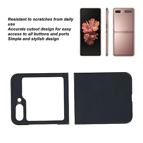 Shockproof Wear Resistant Phone Case for Samsung Galaxy Z fold 5 Case, Synthetic Leather Flip Phone Cover for Samsung Fold 5 (Two Color Blue Cowhide Grain)