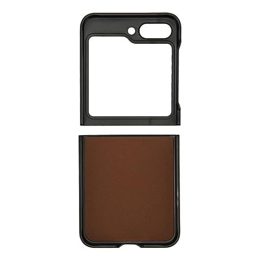 Shockproof Wear Resistant Phone Case for Samsung Galaxy Z fold 5 Case, Synthetic Leather Flip Phone Cover for Samsung Fold 5 (Two Color Blue Cowhide Grain)