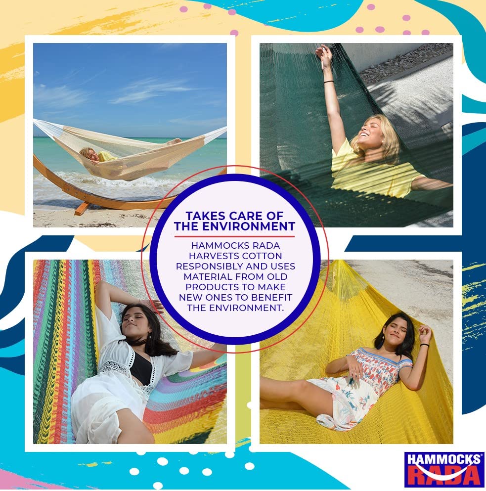 Matrimonial Size Hammock - Hammocks Rada - Caribbean Color
