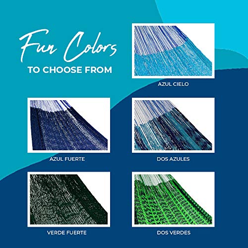 Matrimonial Size Hammock - Hammocks Rada - Caribbean Color