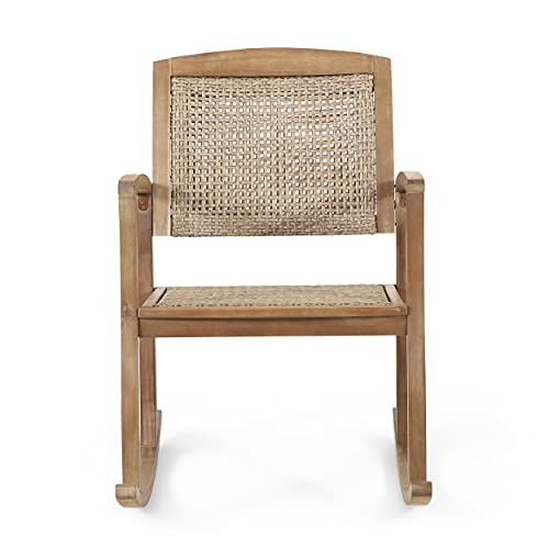 Christopher Knight Home 315648 Welby Rocking Chair, Multi Light Brown + Light Brown